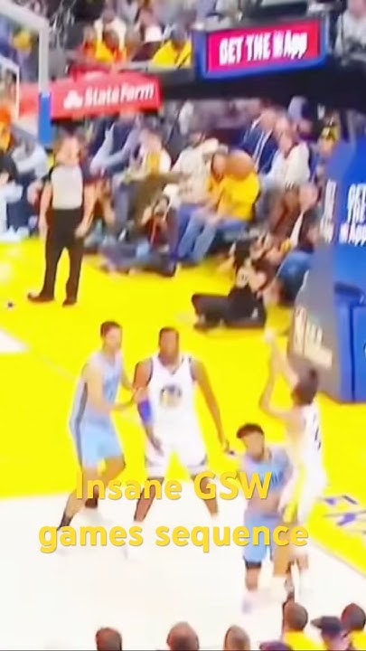 INSANE GSW Games Sequence - YouTube