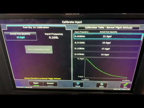 Garmin Digital Fuel Calibration Quick Peek - Grumman Style - YouTube