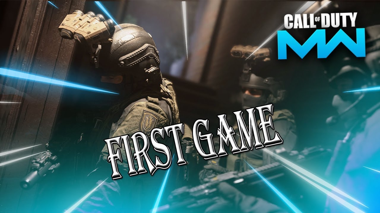 first ever game on mw - YouTube