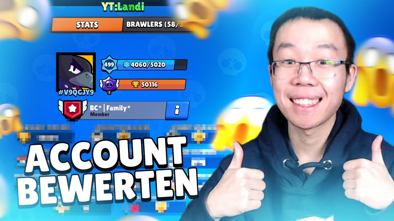 Landi BEWERTET DEINEN Brawl Stars Account mit NOTEN... ☝ - YouTube