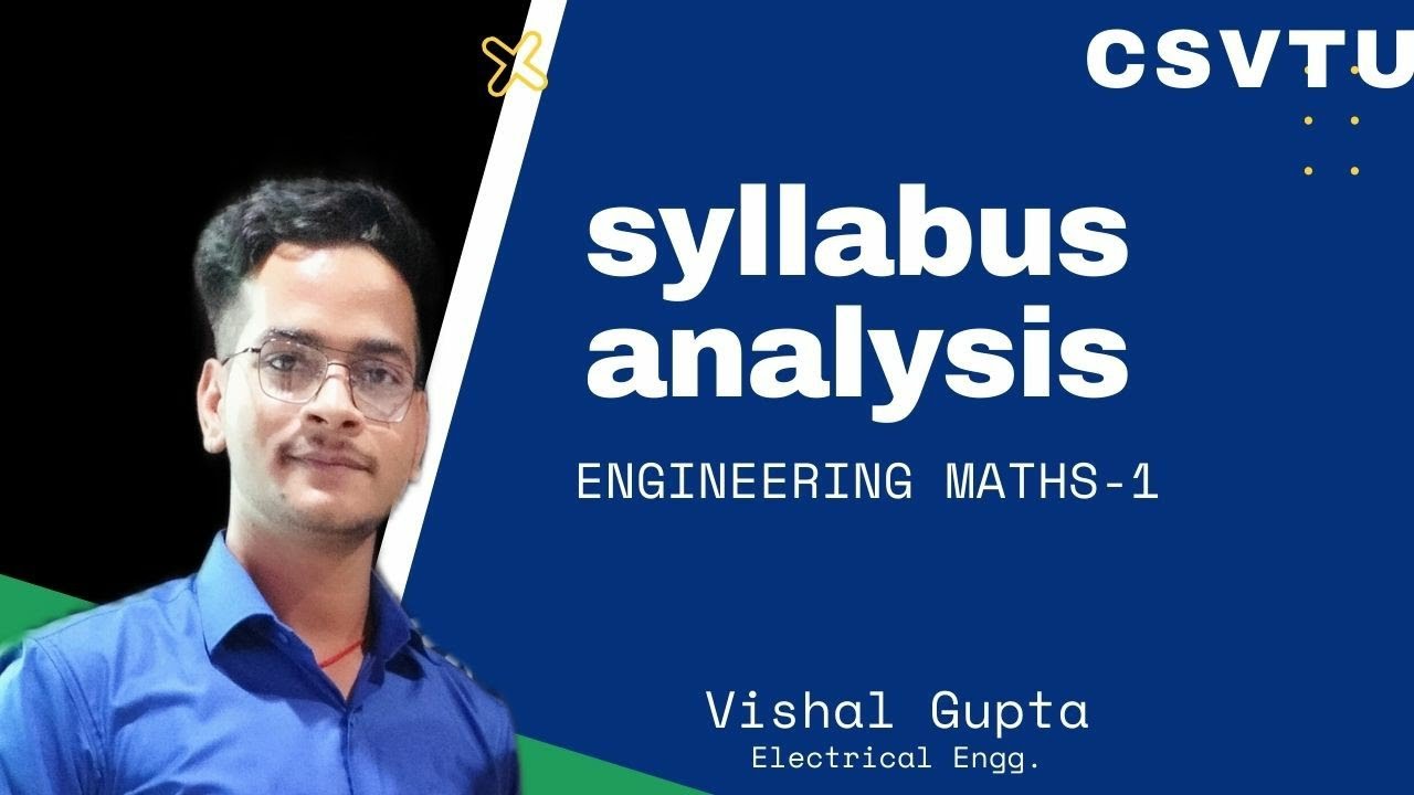 #1. Engg. Maths-1 | Syllabus Analysis| CSVTU | B.tech 1st year same for ...