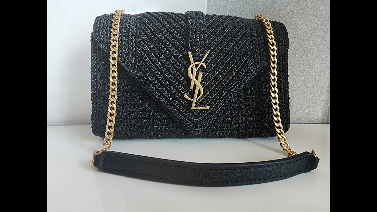 [재편집버전]코바늘 명품백 마틀라세 엔벨롭 만들기 2 HOW TO YSL CROCHET - YouTube