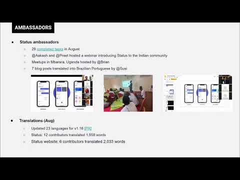 Status Town Hall #79 - 27 September 2021