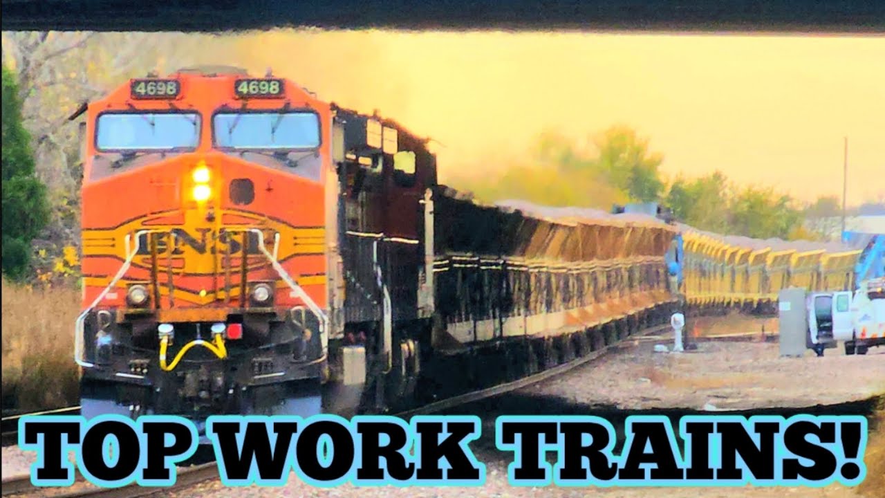 TOP 10 CATCHES OF THE RAILROADS WORK TRAINS! - YouTube