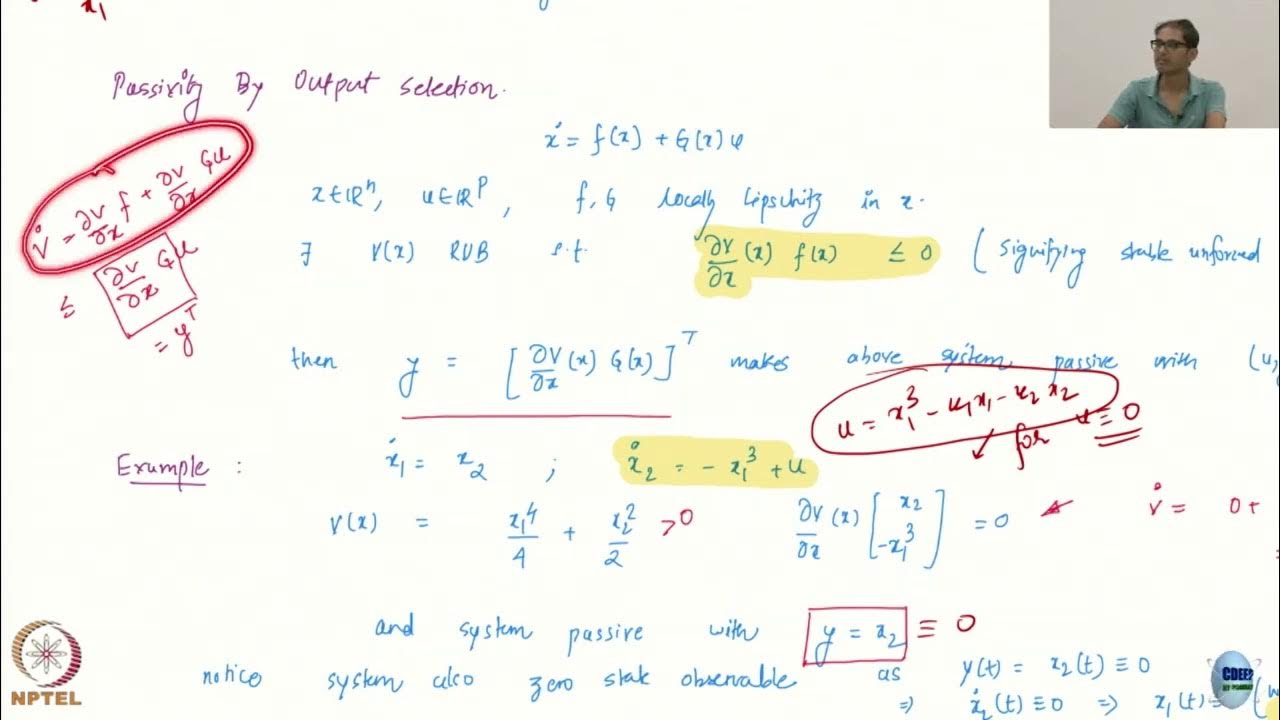 Week 7 : Lecture 39 : Passivity based control: Part 2 - YouTube