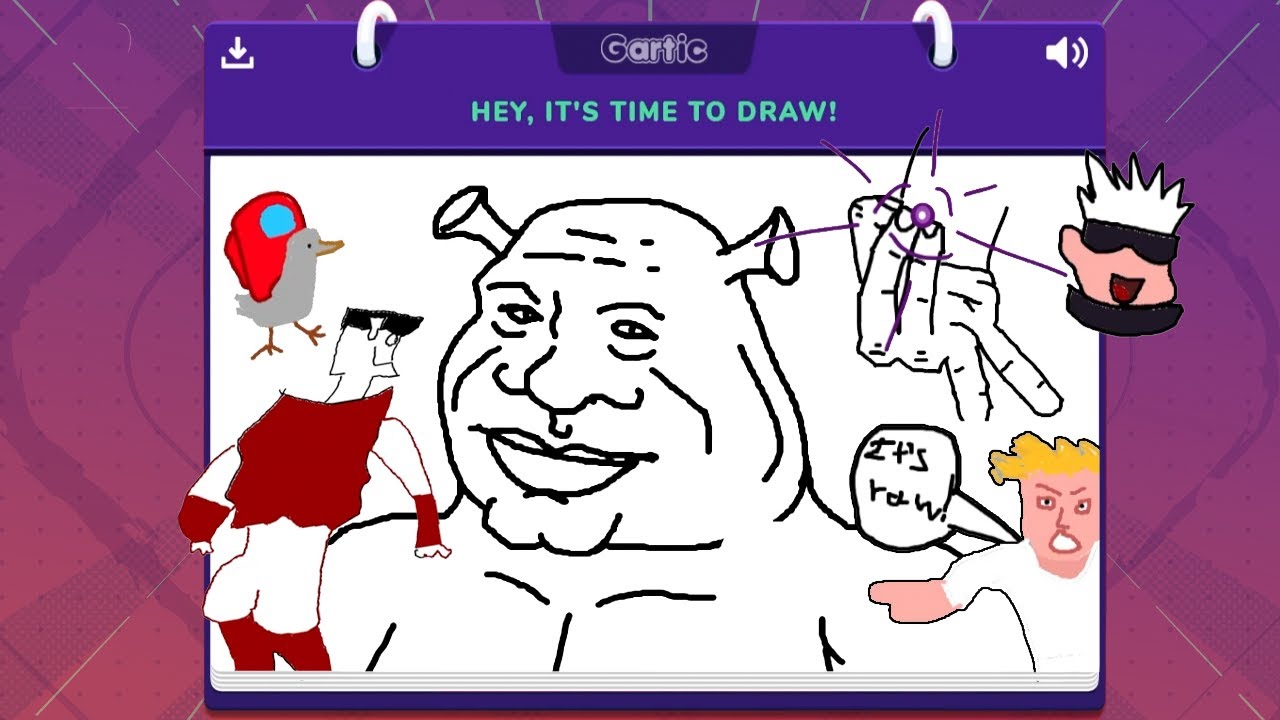Drawing Cursed Things the Game | Gartic Phone with Friends - YouTube