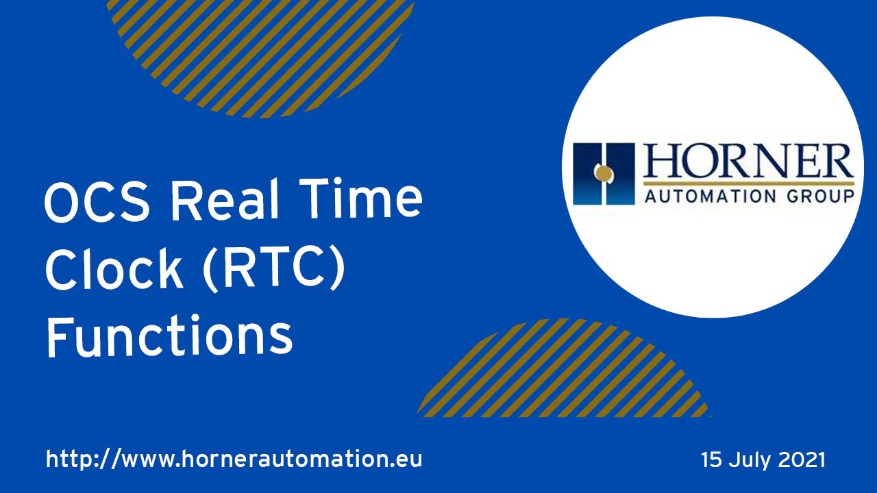OCS Real Time Clock (RTC) Functions - YouTube