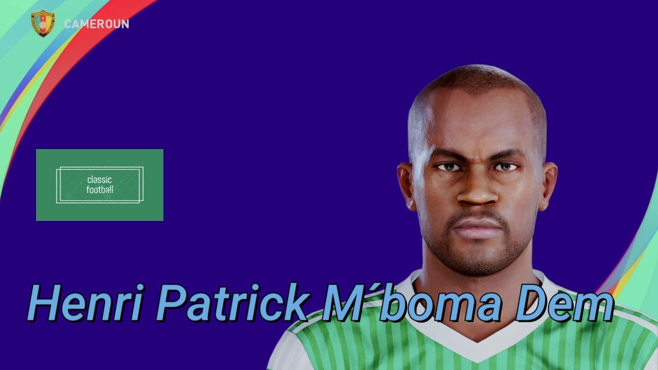 Henri Patrick Mboma Dem - PES Clasico (Face, Body& Stats) - YouTube