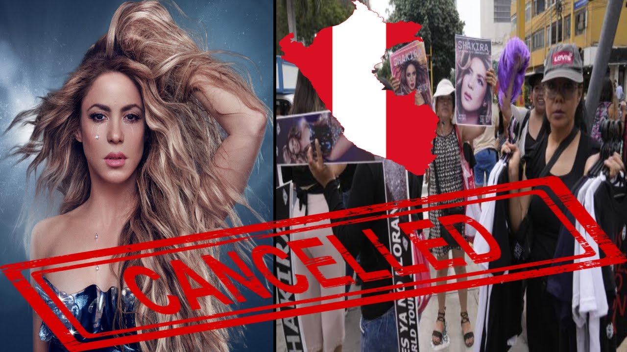 Colombian superstar Shakira cancels her concert in Lima after being ...