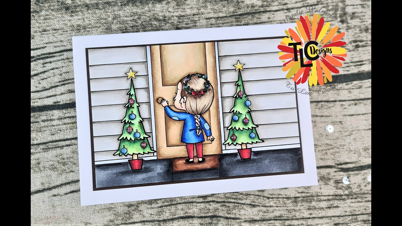 TLC Designs Holiday Fun| Christmas Card Series Day 9 - YouTube