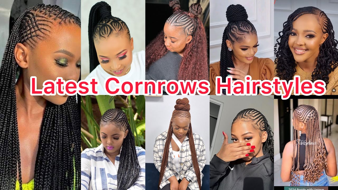 ‼️100+ New & Latest Elegant Cornrows Braids Hairstyles For All African ...