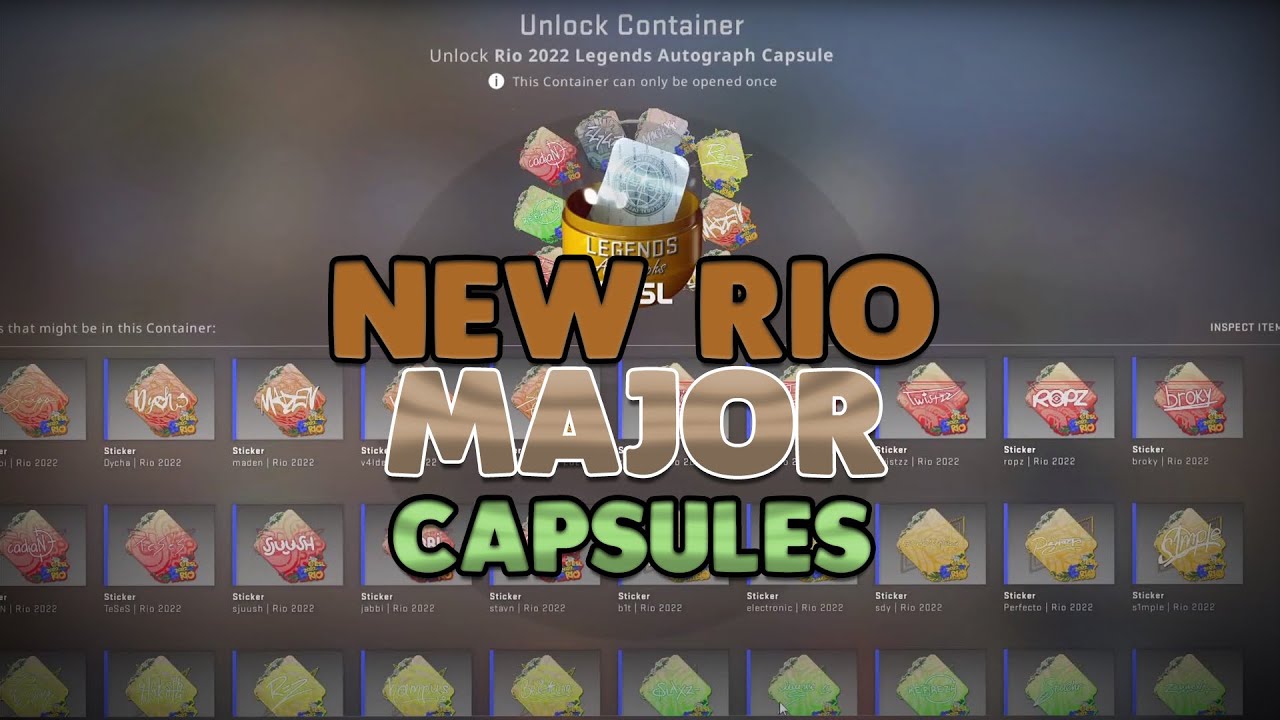 OPENING NEW RIO MAJOR CAPSULES - YouTube