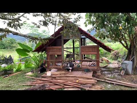 Bahagian #5 Pembinaan Pondok Rehat - YouTube