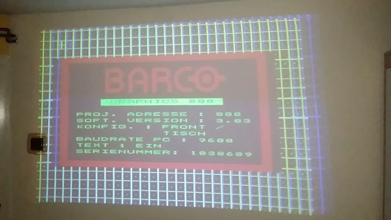 Barco Graphics 800 problem - without any source - YouTube