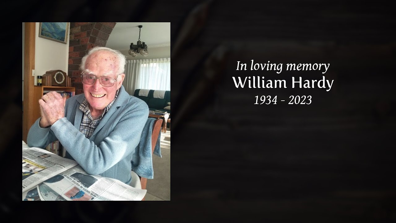 The funeral service for Mr William Hardy - YouTube