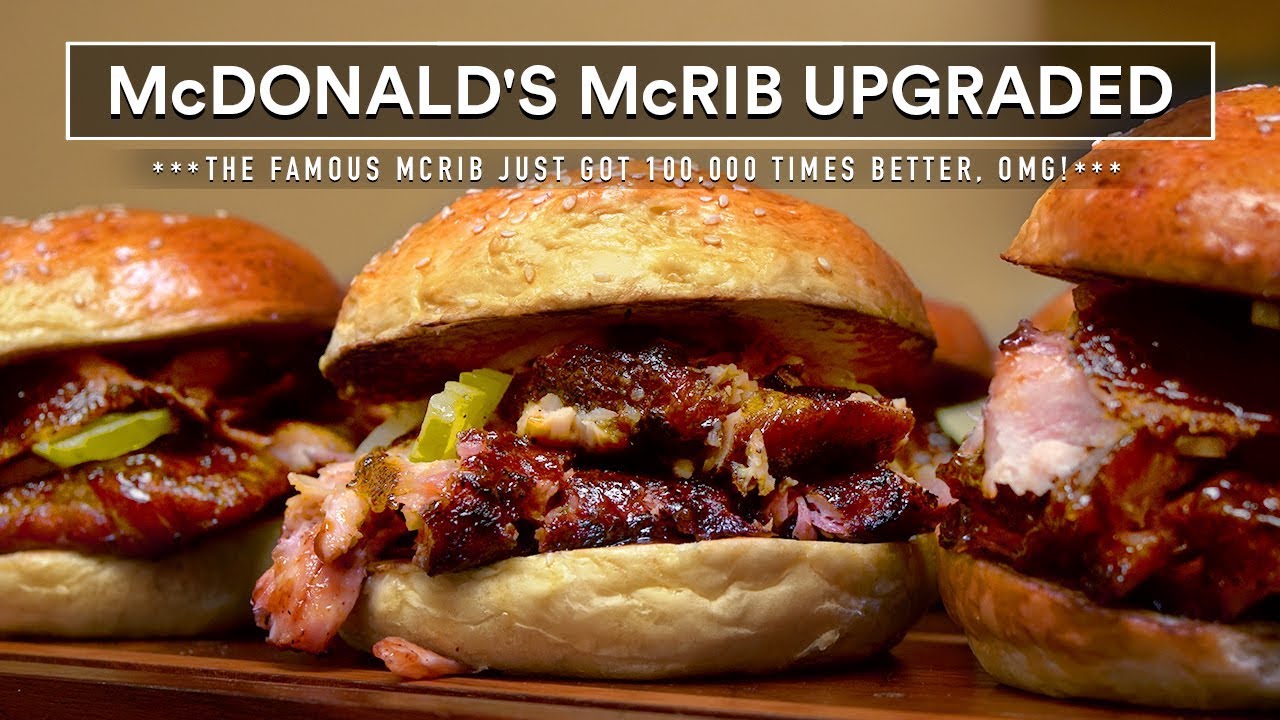 McDONALD's McRIB SANDWICH! I made the Famous McRib Sous Vide! - YouTube