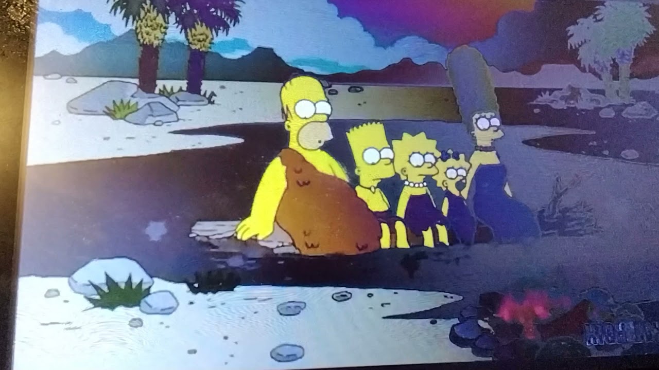 the Simpsons sink in quicksand - YouTube