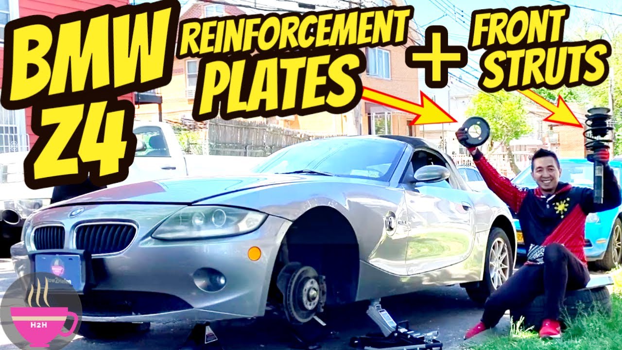 How to: Reinforcement Plates + Front Shocks on 2005 BMW Z4 (E85 ...