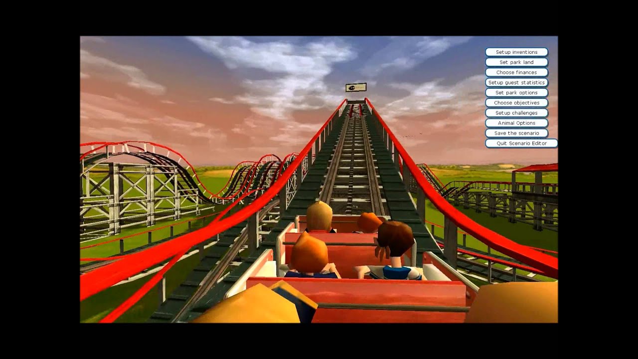 RCT3 Roller Coaster Tycoon 3 - Cyclone! - YouTube