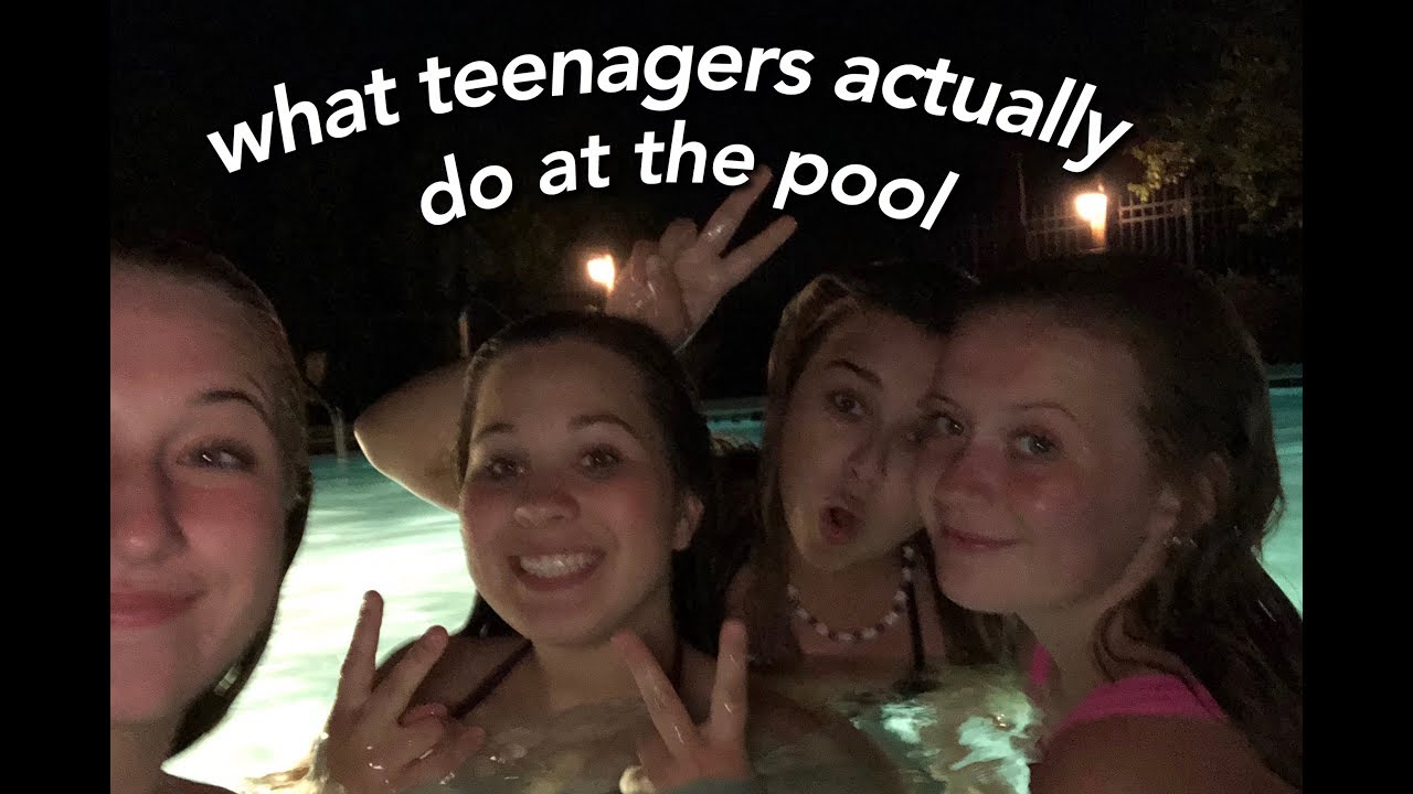 WHAT TEENAGERS ACTUALLY DO AT THE POOL -Vlog #5 - YouTube