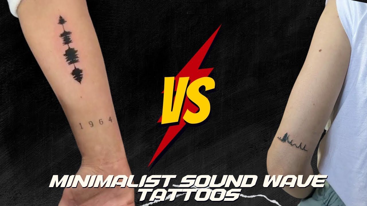 100+ Minimalist Sound Wave Tattoos You Need To See! - YouTube