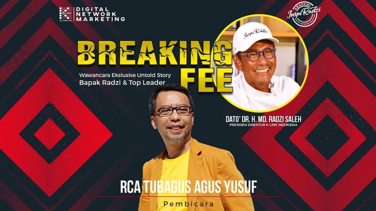 BREAKING FEE | RCA H. Tubagus Agus Yusuf || Akademi InspiRadzi - YouTube