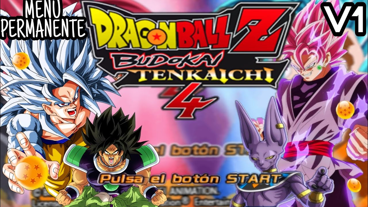 NEW ISO DEL DBZ TTT BT4 CON MENÚ PERMANENTE EN SU VERCION 1. - YouTube