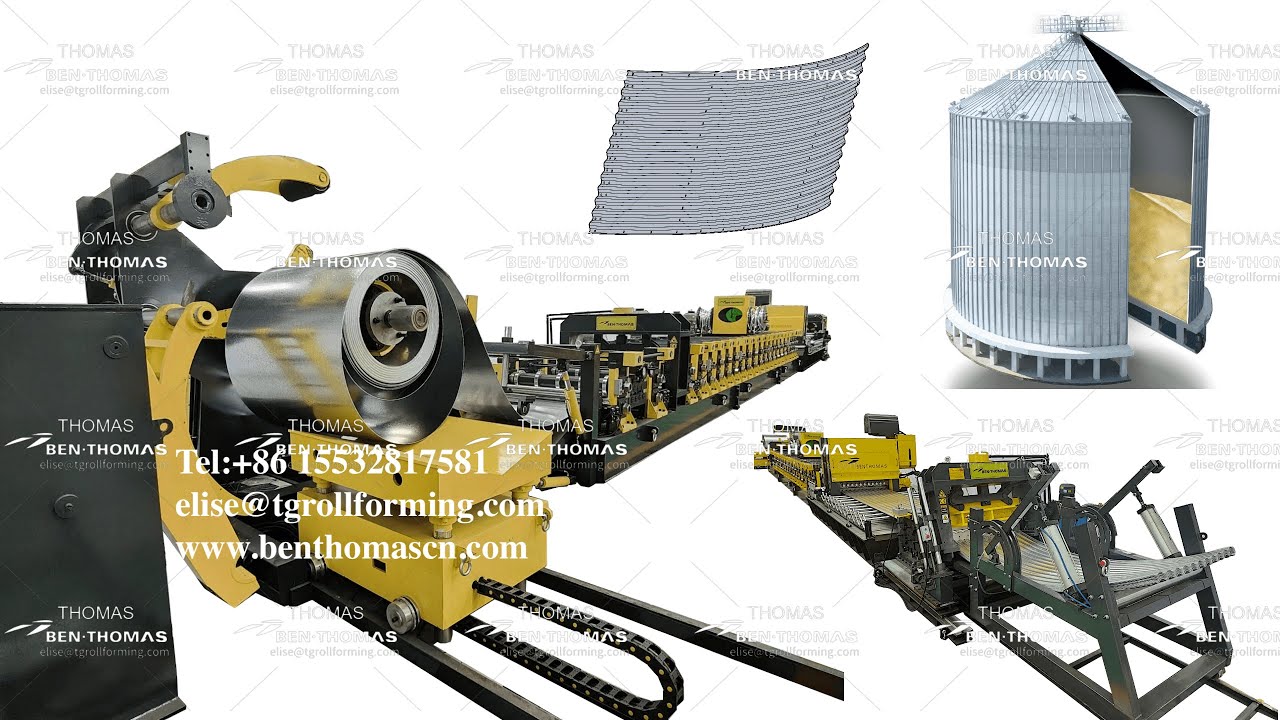 Grain silo corrugated panel forming machine | silo panel forming ...