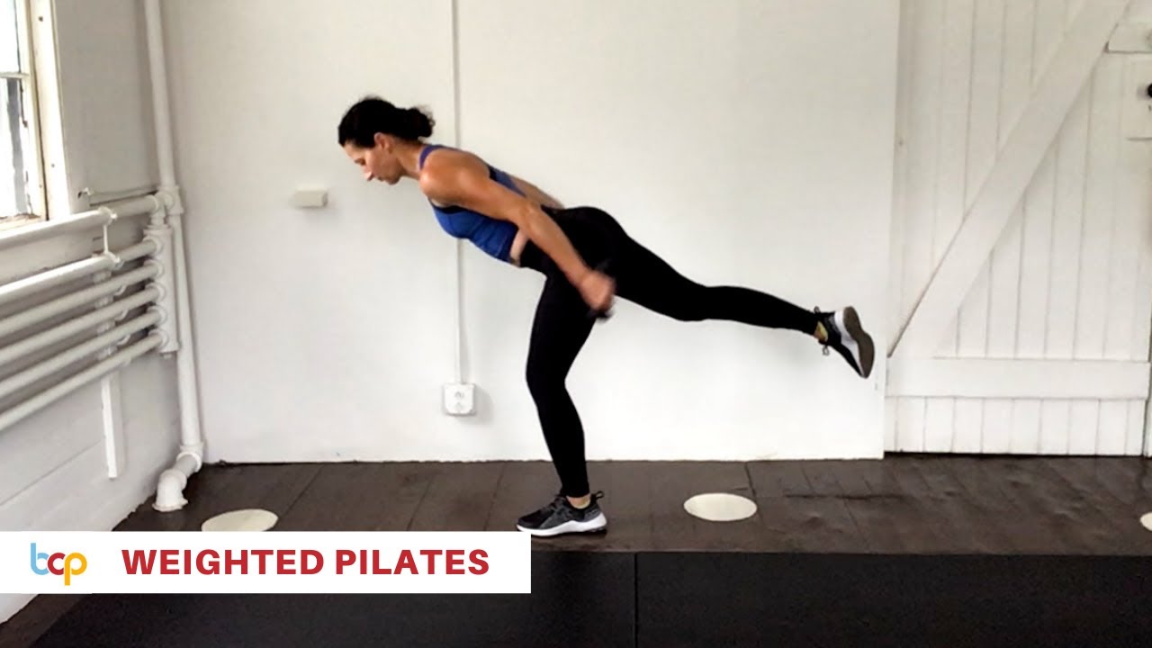 30 Minute Weighted Pilates - YouTube