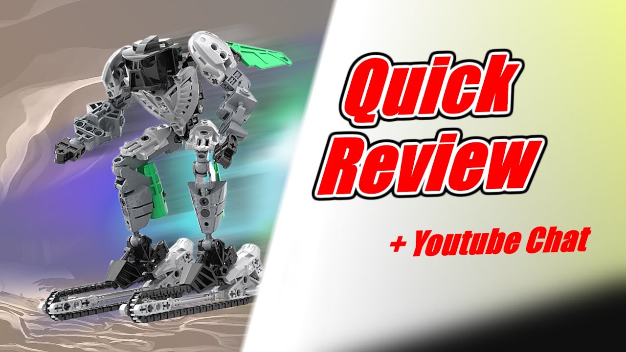 Bionicle Quick Review: Onua Mistika MOC + Youtube Chat - YouTube