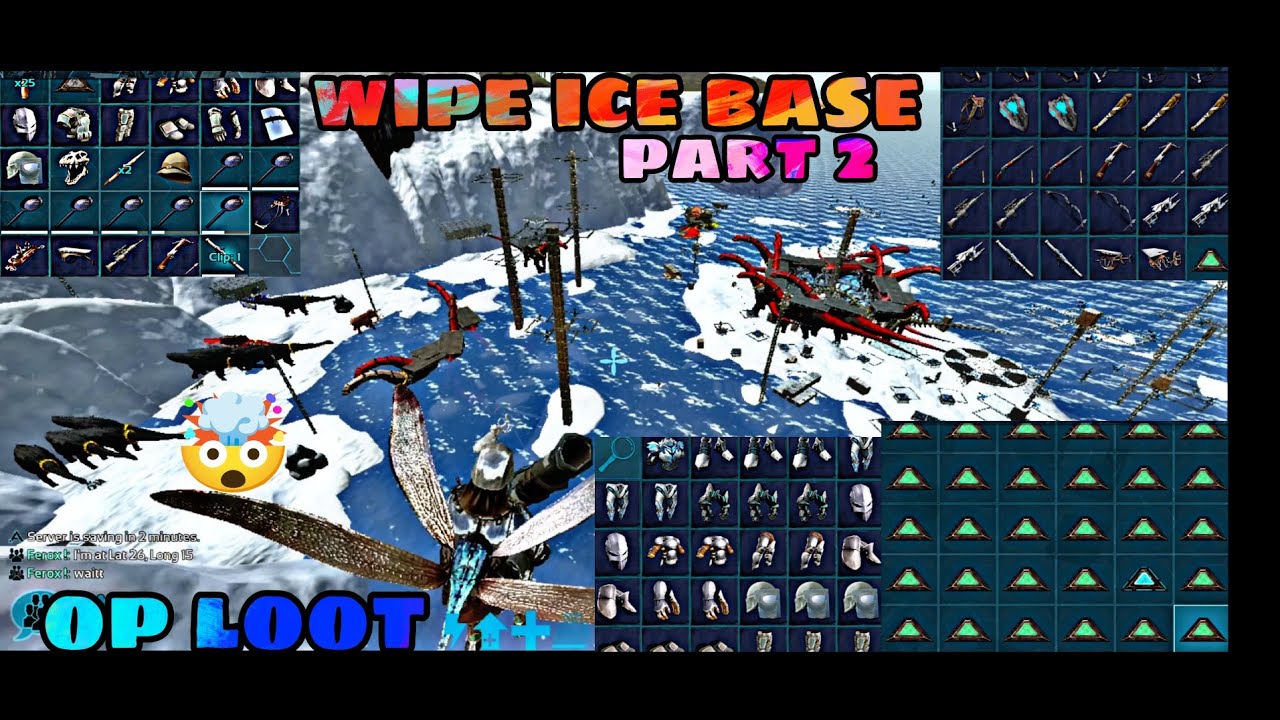 ARK MOBILE | PVP DAY 8 WIPE ICE BIG BASE PART 2 | F E R O X Gaming ...