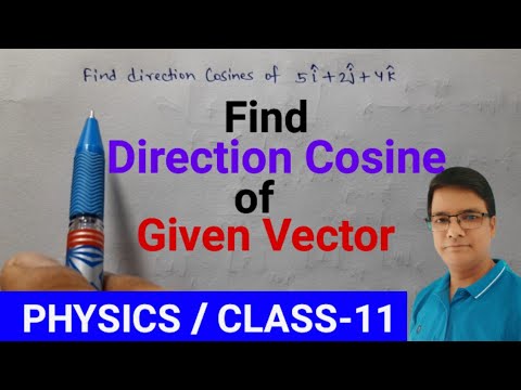 Direction Cosine of given Vector||Direction Cosine||How to find ...