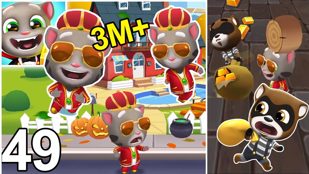 KING TOM REACHED NEW 3M+ HIGH SCORE TALKING TOM GOLD RUN - YouTube