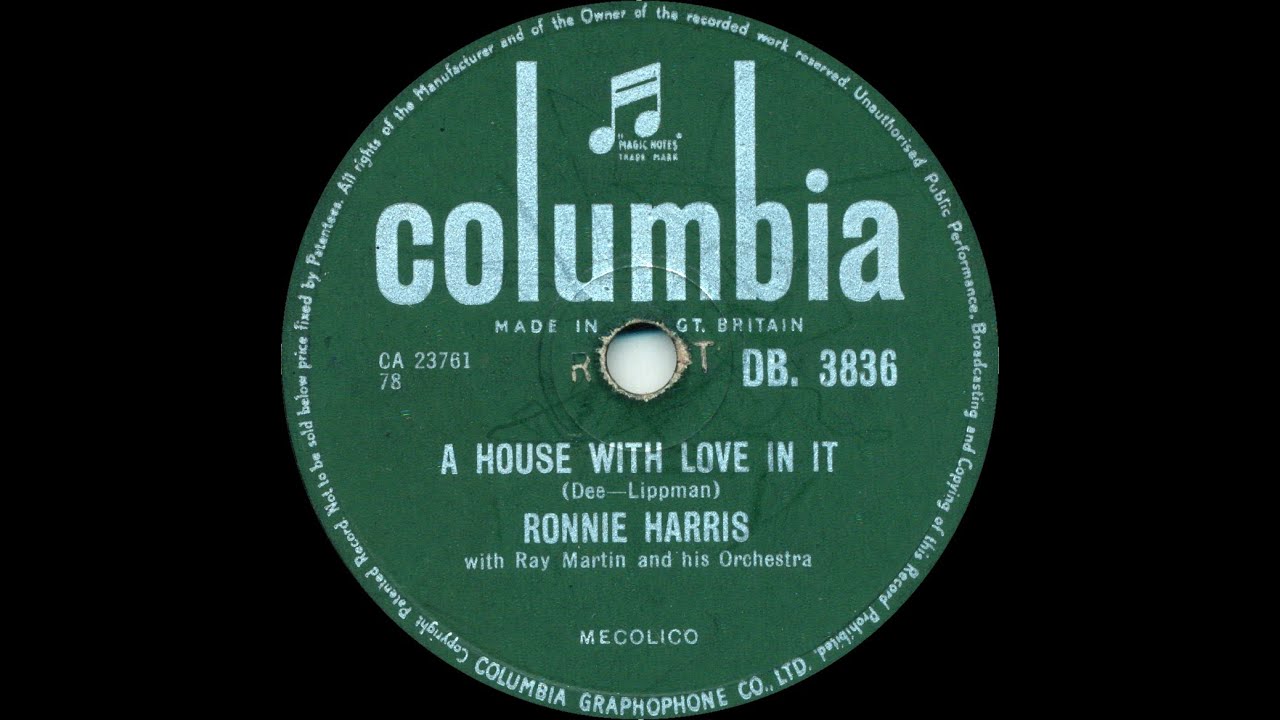 Ronnie Harris - A House With Love In It - YouTube
