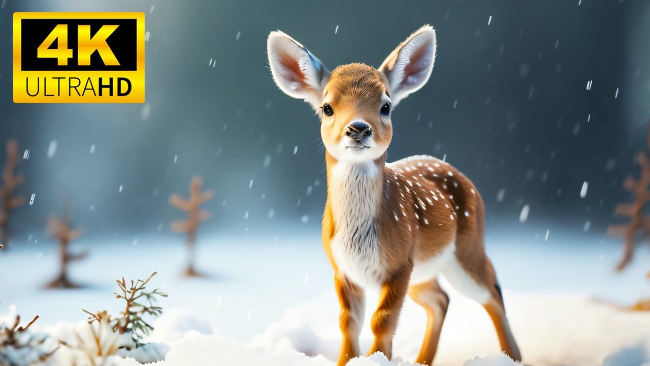 Cute Animals 4K UltraHD - Baby Animals With Relaxing Music (Colorfully ...