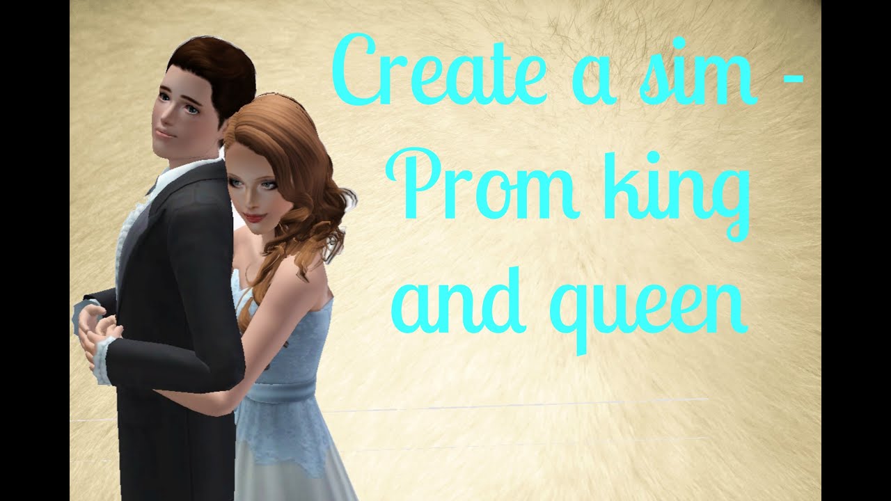 Sims 3 create a sim - Prom king and queen - YouTube