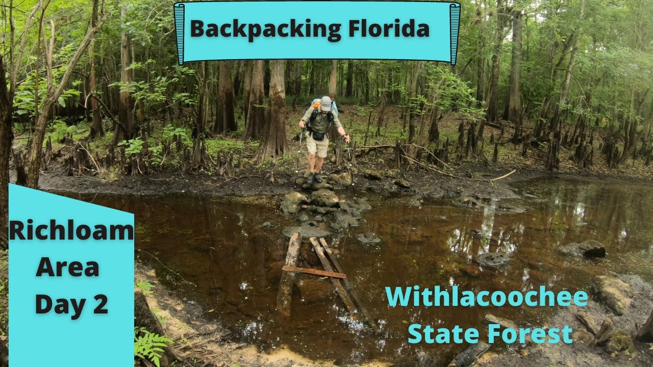 Backpacking Florida Trail | Richloam Area Day 2 (2021) - YouTube