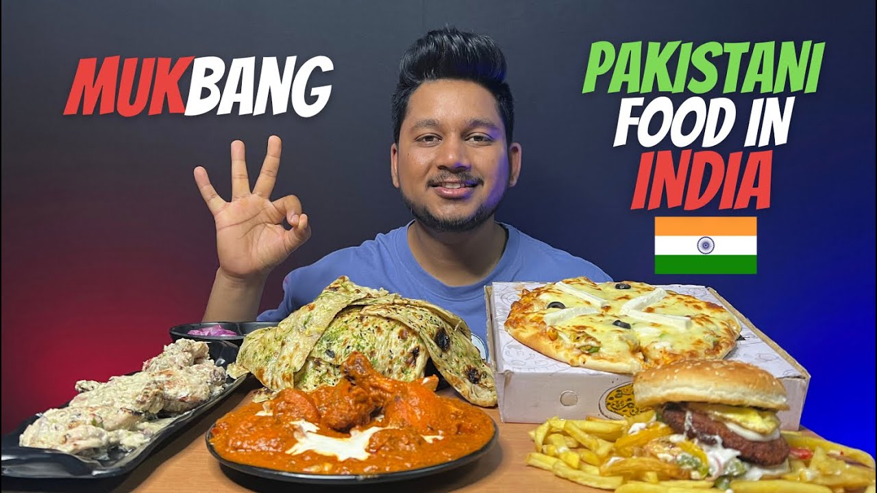 INDIAN Trying PAKISTANI Food | Afghani Chicken | Special Veg Pizza ...