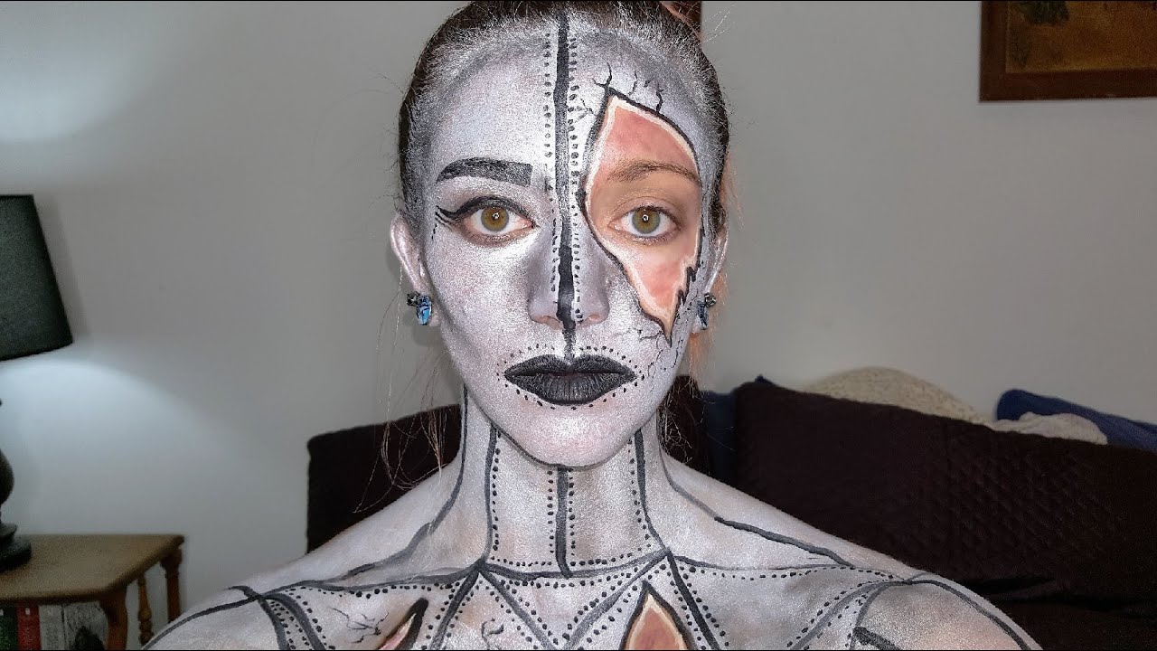 Female Robot Makeup