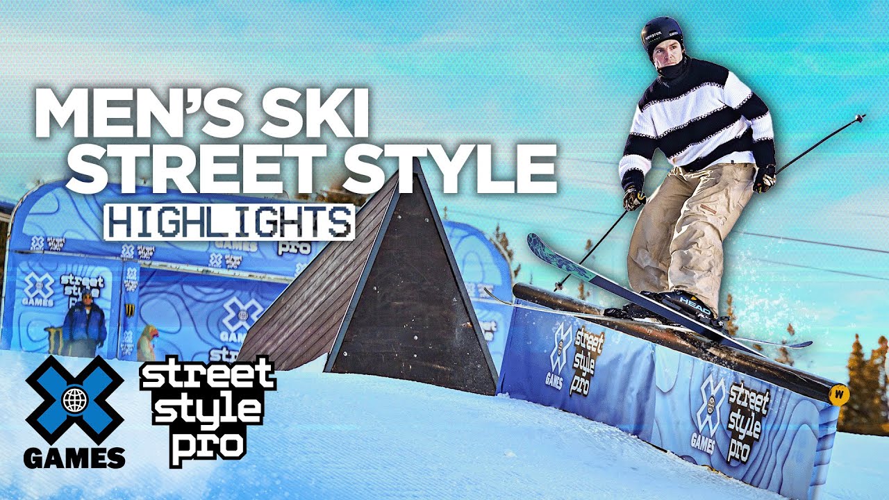Greatest Moments from X Games Men's Ski Street Style Pro - YouTube