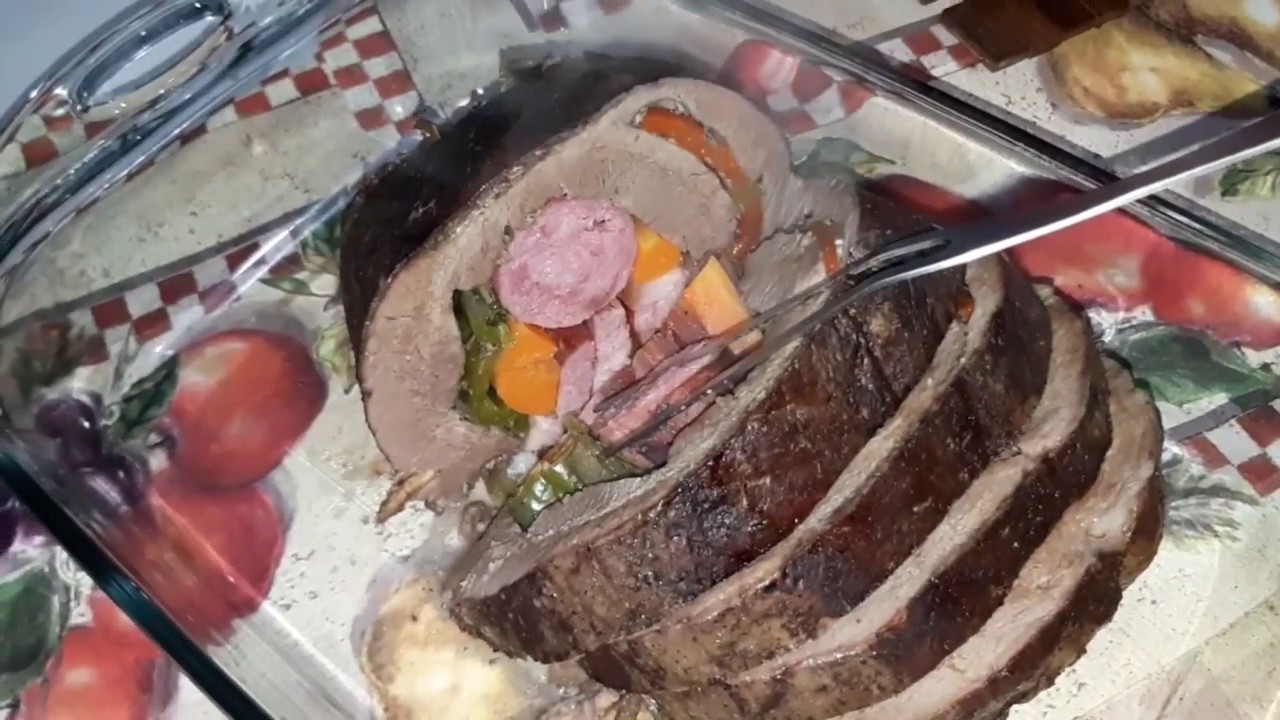 Coração de boi Recheado, Stuffed Beef Heart - YouTube