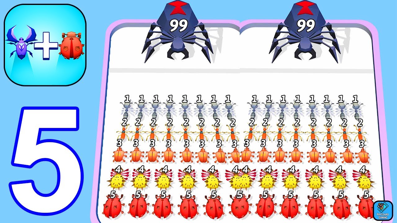 Merge Master: Insect Fusion - Gameplay Walkthrough Part 5 Levels 79-97 ...