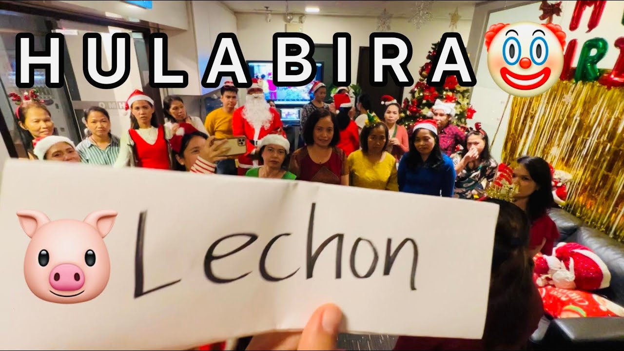 HULA BIRA | CHRISTMAS PARTY | PINOY GAME IN SINGAPORE - YouTube