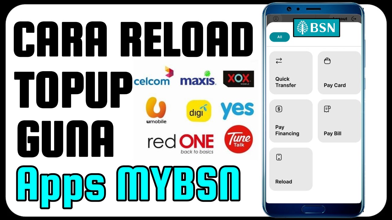 Cara Reload Topup Di Aplikasi Mybsn - YouTube