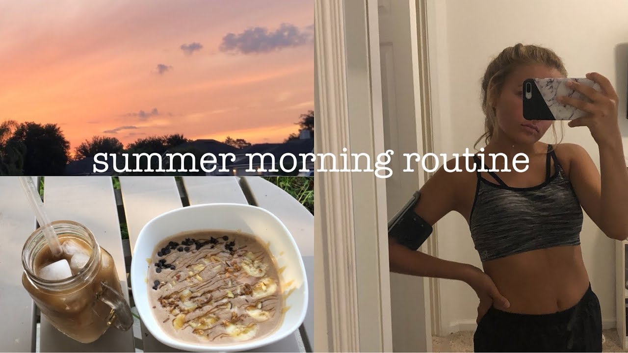 PRODUCTIVE SUMMER MORNING ROUTINE - YouTube