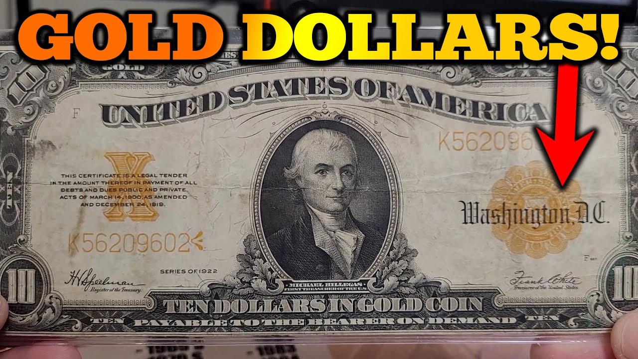 OLD Paper Money GOLD Dollar Bills from JM Bullion! - YouTube
