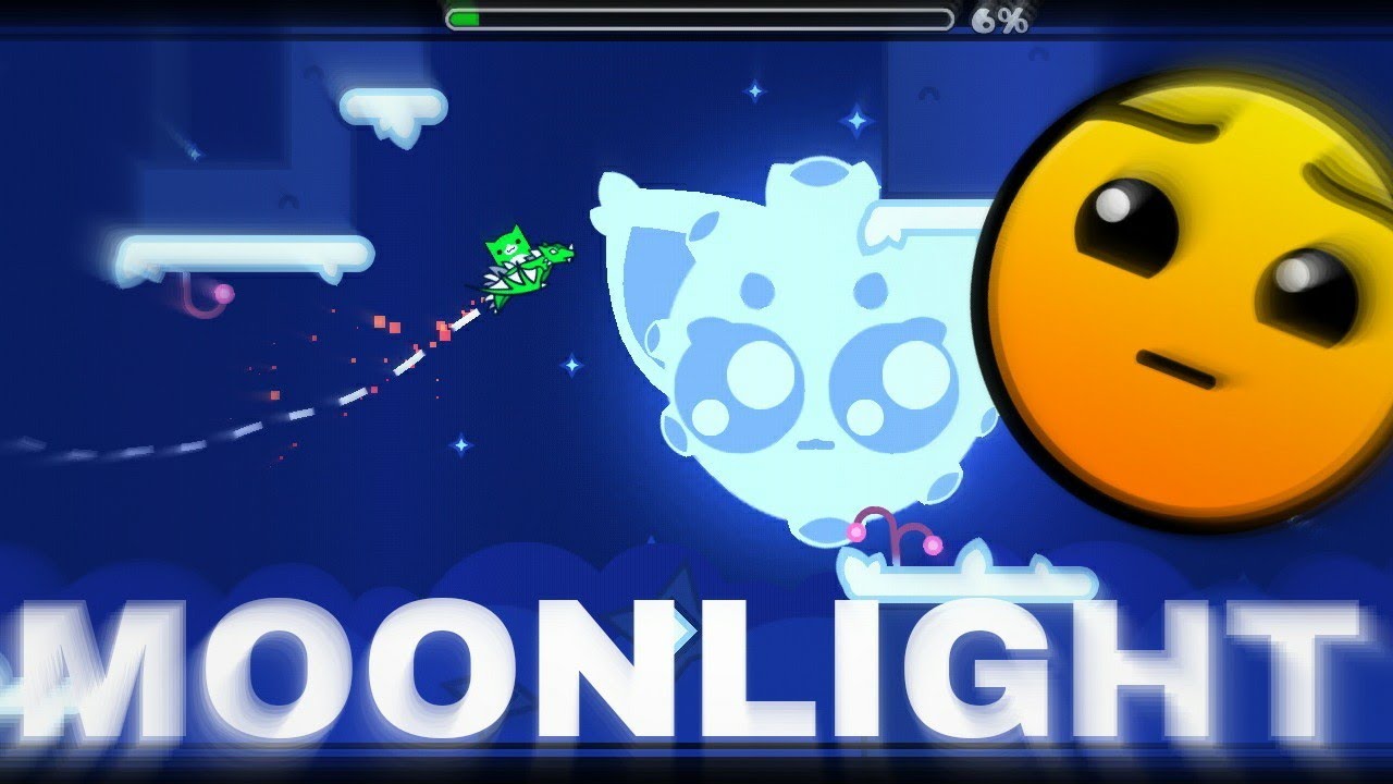MOONLIGHT IN GEOMETRY DASH - YouTube