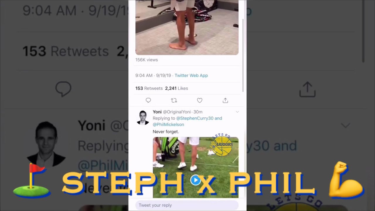 😂[9:16] Steph Curry to Phil Mickelson: “Calves Like Adonis” (on Twitter ...