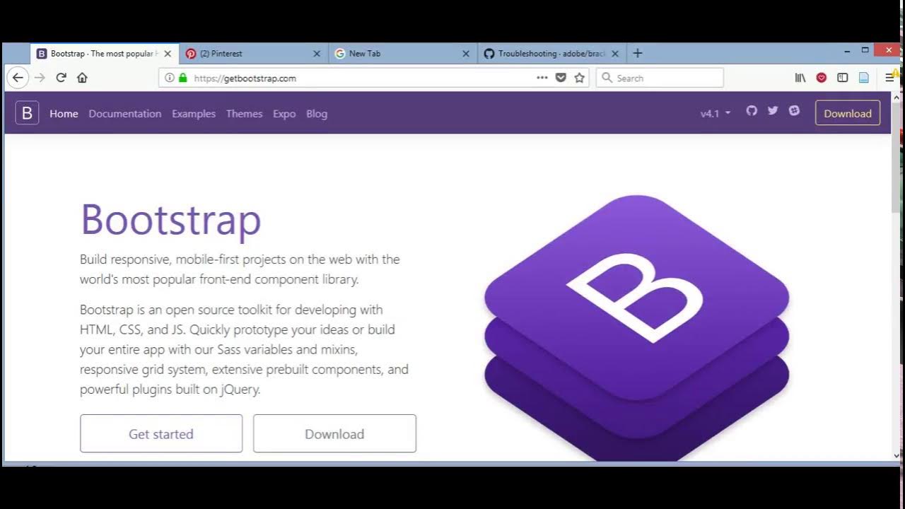 Bootstrap 4. Navs. Menus de navegación. Explicación con ejemplos. - YouTube