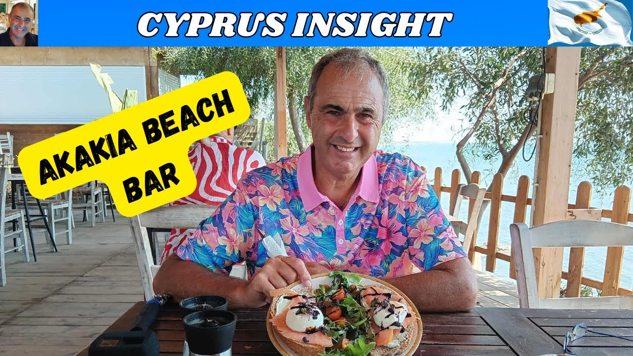 Brunch With a VIEW - Akakia Beach Bar!! - YouTube